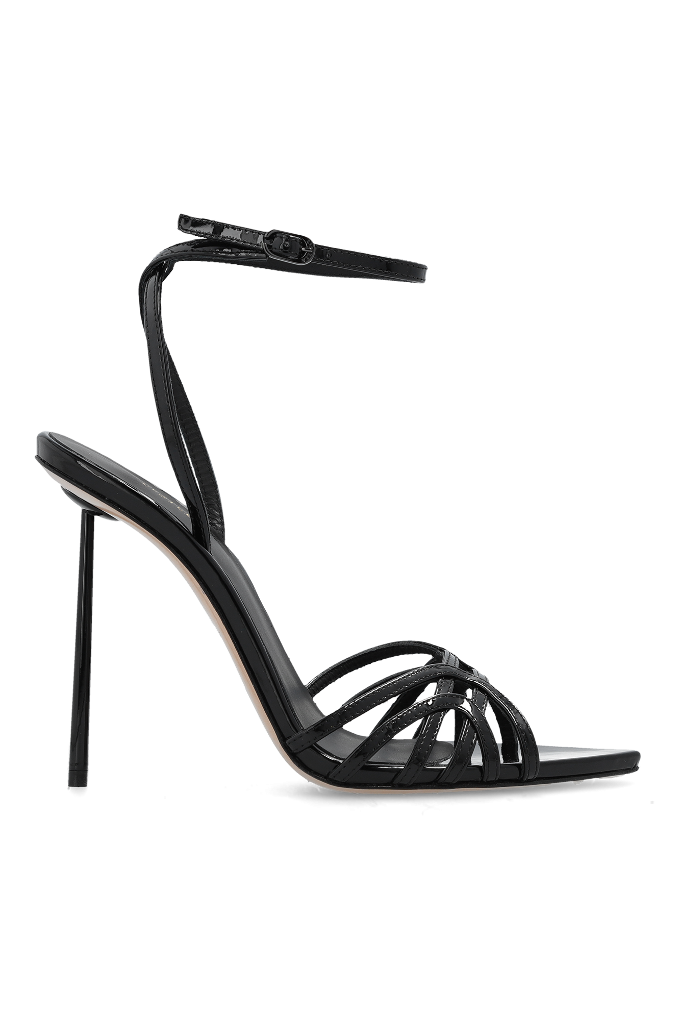 Leather heeled sandals store